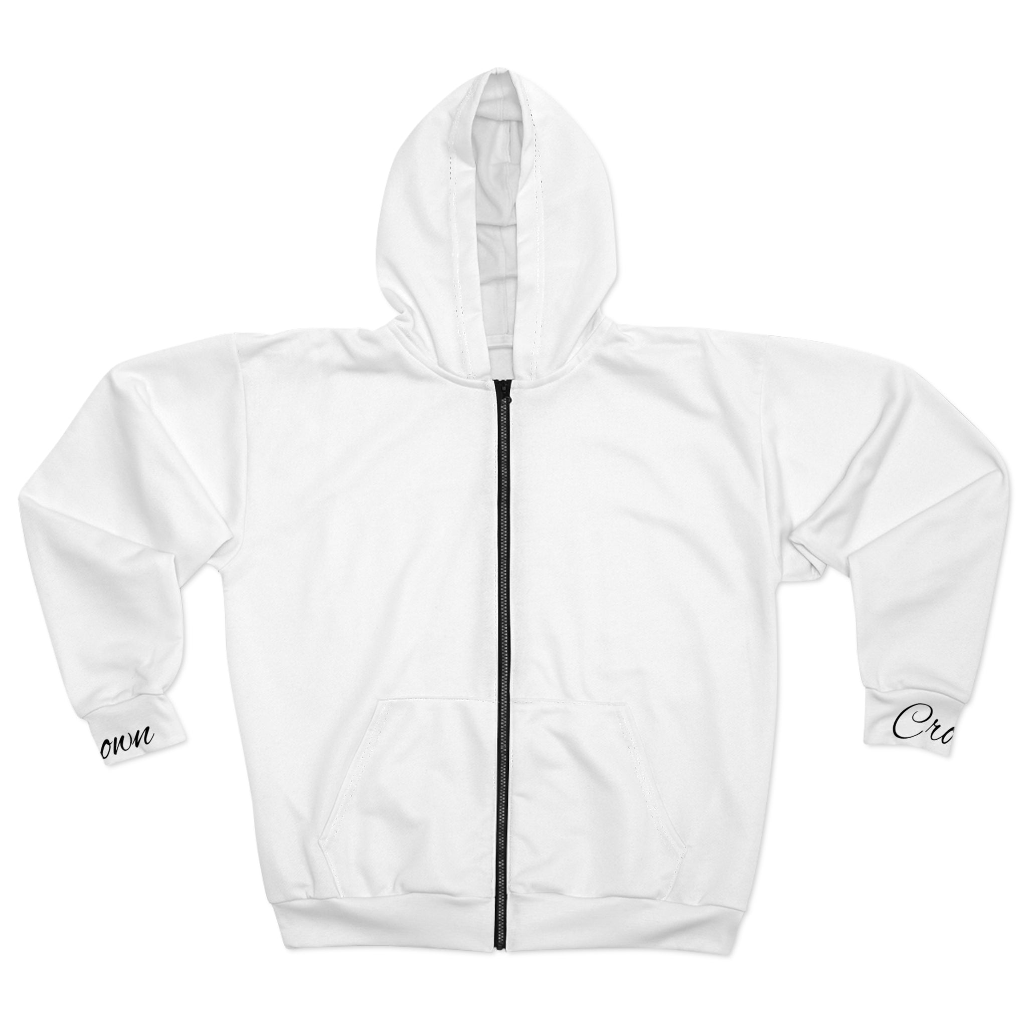 Crown Script Zip Hoodie